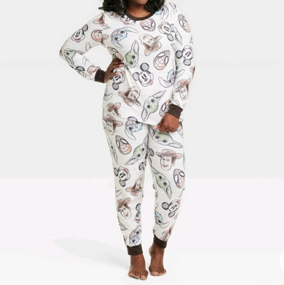 Disney | Intimates & Sleepwear | Womens Disney Character 2piece Pajama ...